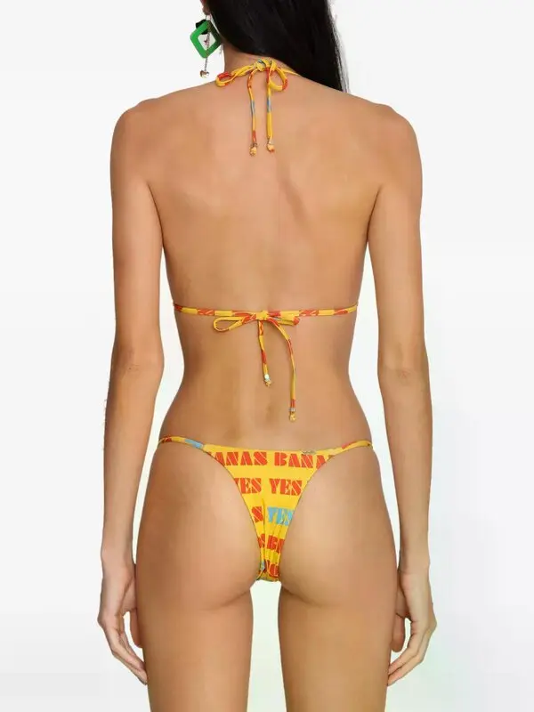 AMIR SLAMA Printed Triangle Bikini