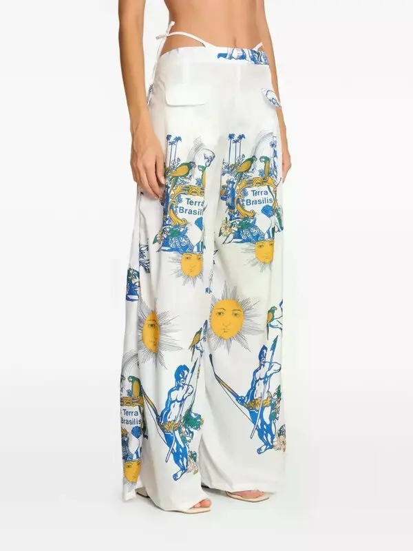 AMIR SLAMA Graphic-print Trousers