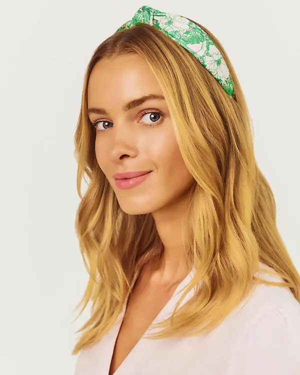 LILLY PULITZER Twist Knot Headband - Putting Green Poppyland