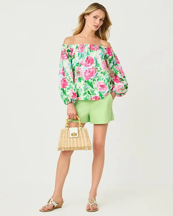 LILLY PULITZER Siloe Off-the-shoulder Top