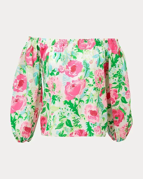 LILLY PULITZER Siloe Off-the-shoulder Top