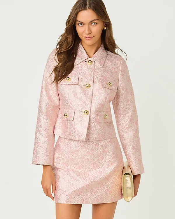 LILLY PULITZER Eloraina Brocade Jacket