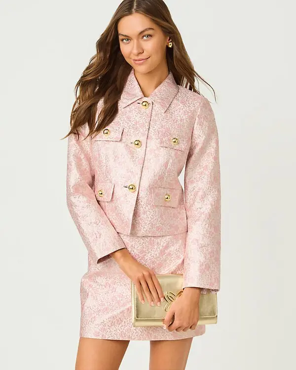 LILLY PULITZER Eloraina Brocade Jacket