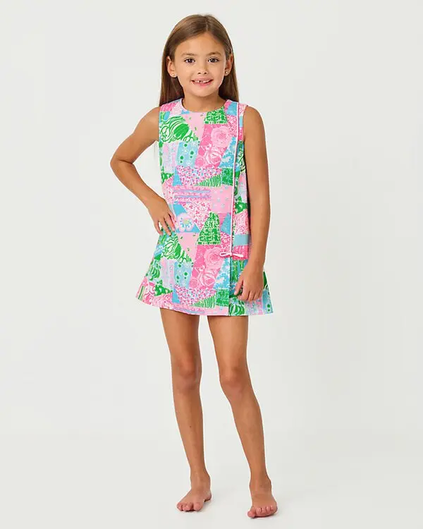LILLY PULITZER Little Lilly Classic Shift Dress - Multi Crazy Quilt