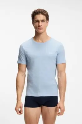 BOSS Three-pack Cotton Undershirts - Patterned