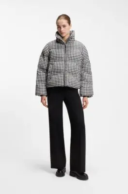 Hugo Houndstooth Padded Jacket