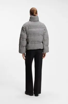 Hugo Houndstooth Padded Jacket