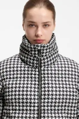 Hugo Houndstooth Padded Jacket