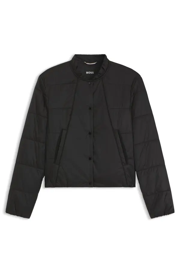 BOSS Packable Jacket With Water-repellent Finish - Black