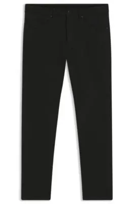 BOSS Porsche X Tapered-fit Stretch Denim Pants - Black