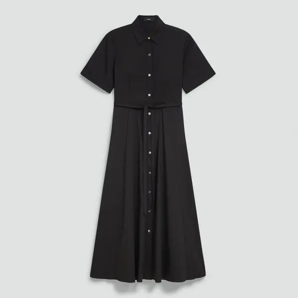 theory shirt dress black Mom daughter one piece black ethnic motif jacket set – TheMadeOnEarth LLC main image 0