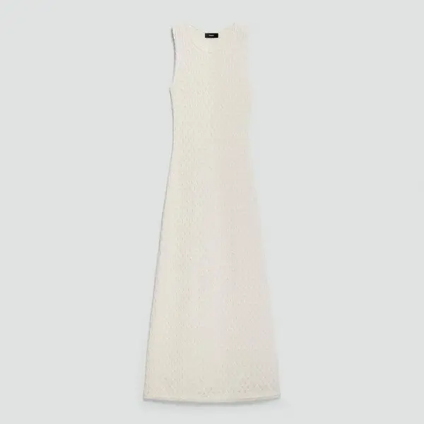 Theory Textured Midi Dress - Ivory