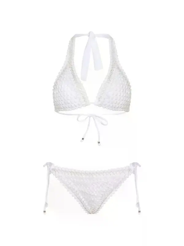 AMIR SLAMA Tie Bikini - White