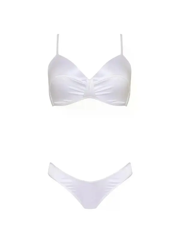 AMIR SLAMA Gathered String Bikini - White