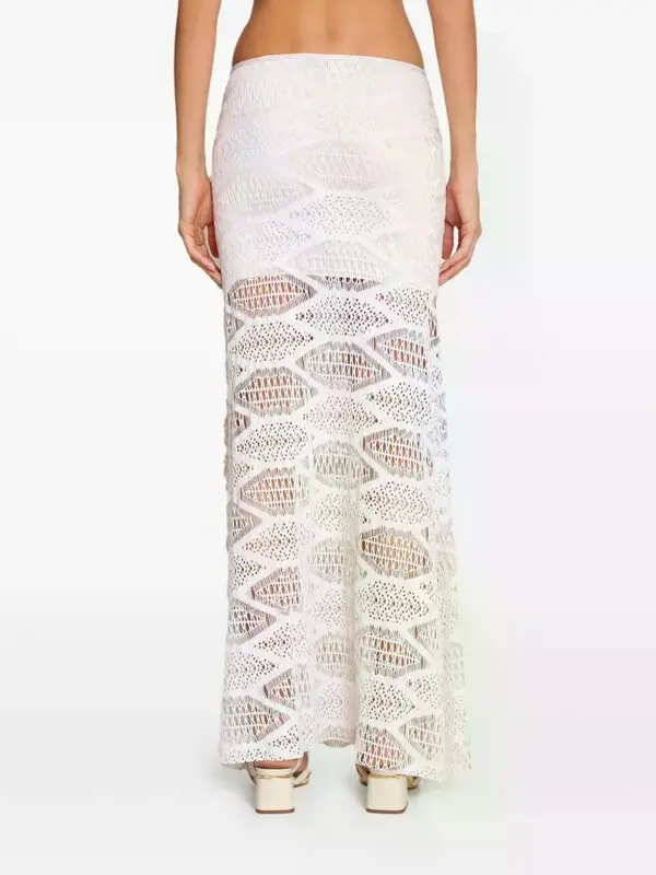 AMIR SLAMA Geometric Openwork Skirt