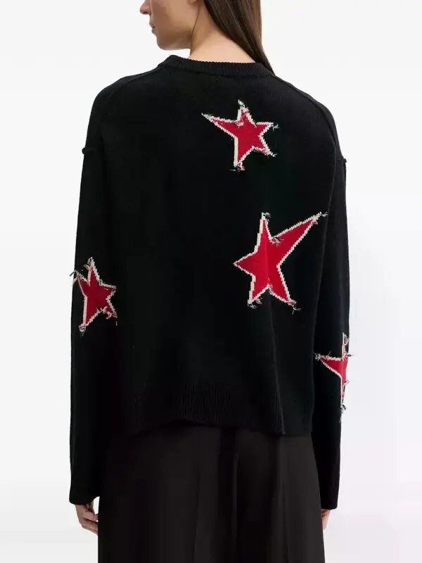 Zadig&Voltaire Star-motif Cashmere Sweater - Black
