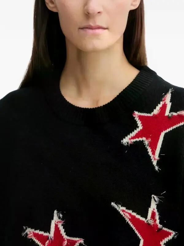 Zadig&Voltaire Star-motif Cashmere Sweater - Black