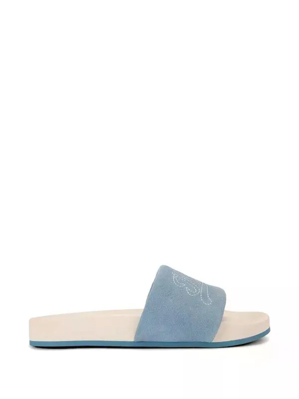 Kurt Geiger Suede Sliders - Blue