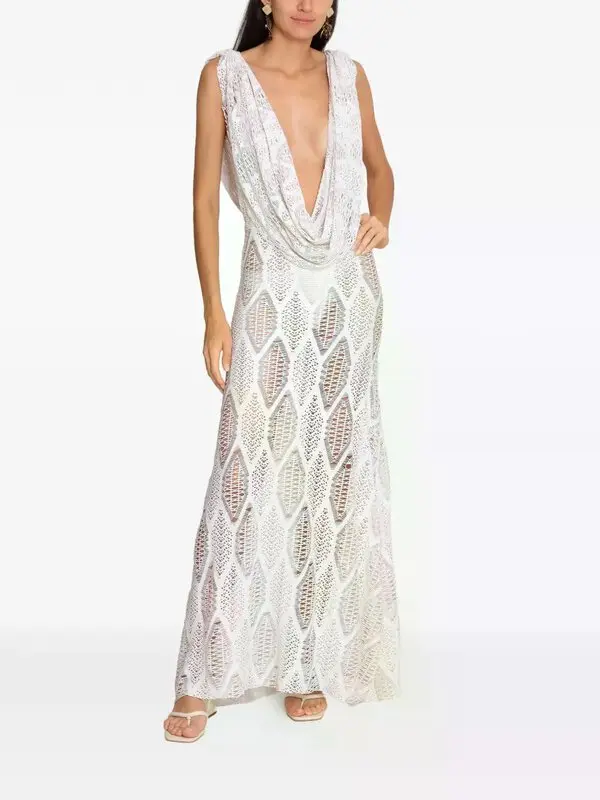 AMIR SLAMA Draped Maxi Dress
