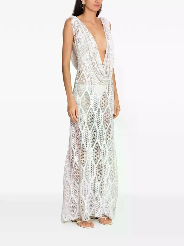 AMIR SLAMA Draped Maxi Dress