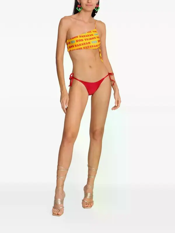 AMIR SLAMA Tie-strap Printed Bikini