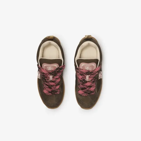 Burberry Suede And Mesh Arc Sneakers
