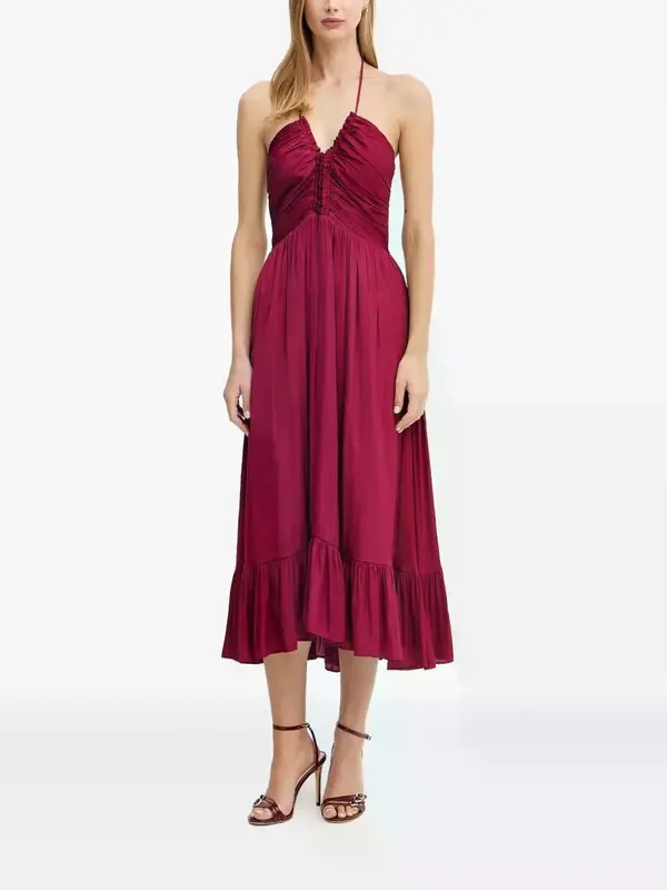 MORGAN Ruffled-effect Midi Dress