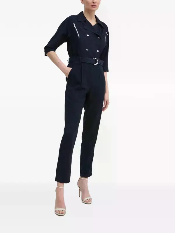 MORGAN Double-breasted Belted Jumpsuit