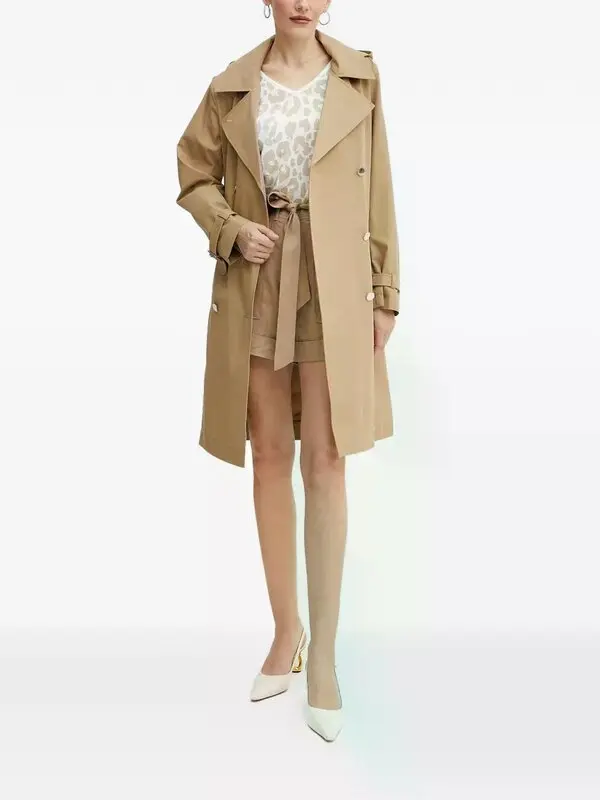 MORGAN Hooded Belted Coat