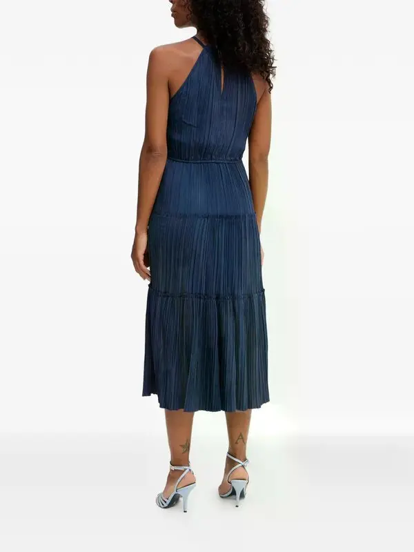 MORGAN Pleated Tiered Midi Dress