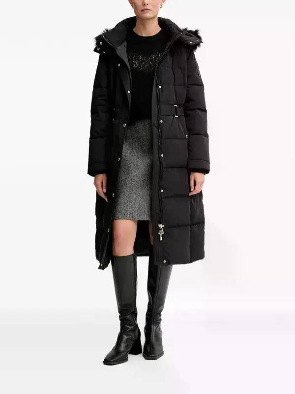 MORGAN Quilted Hooded Coat