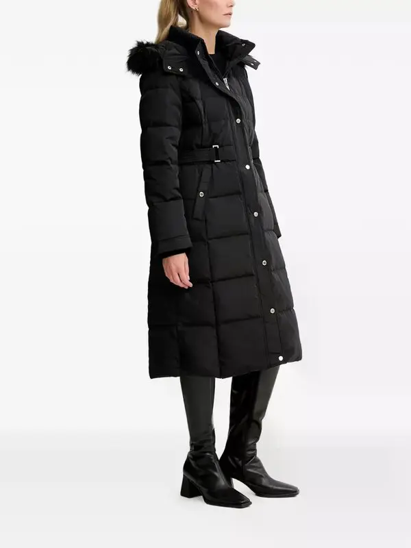 MORGAN Quilted Hooded Coat