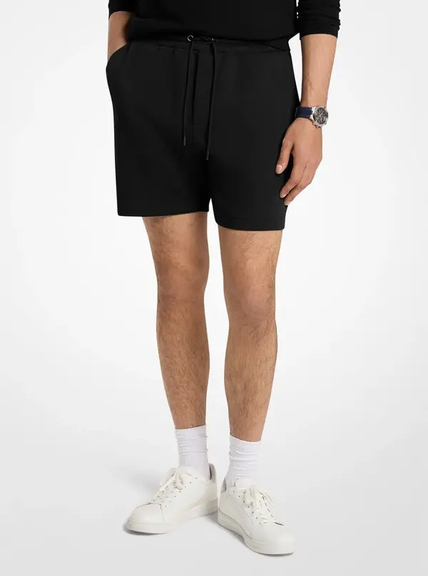 Michael Kors Logo Pocket Cotton Blend Shorts - Black