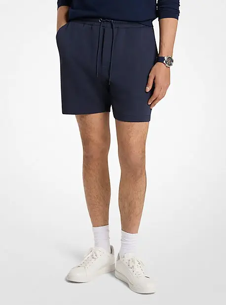 Michael Kors Logo Pocket Cotton Blend Shorts - Blue
