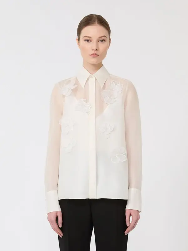 Max Mara Silk Organza Shirt