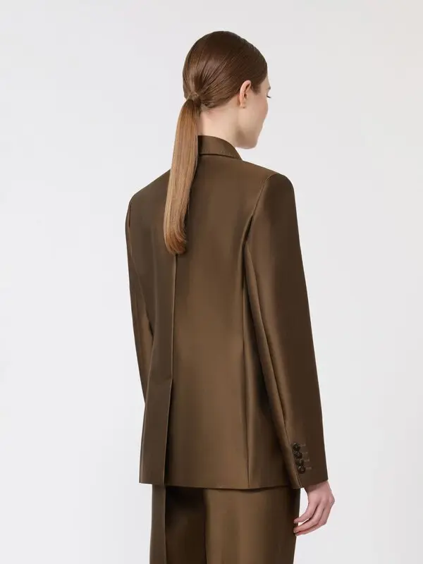 Max Mara Double-breasted Shantung Blazer