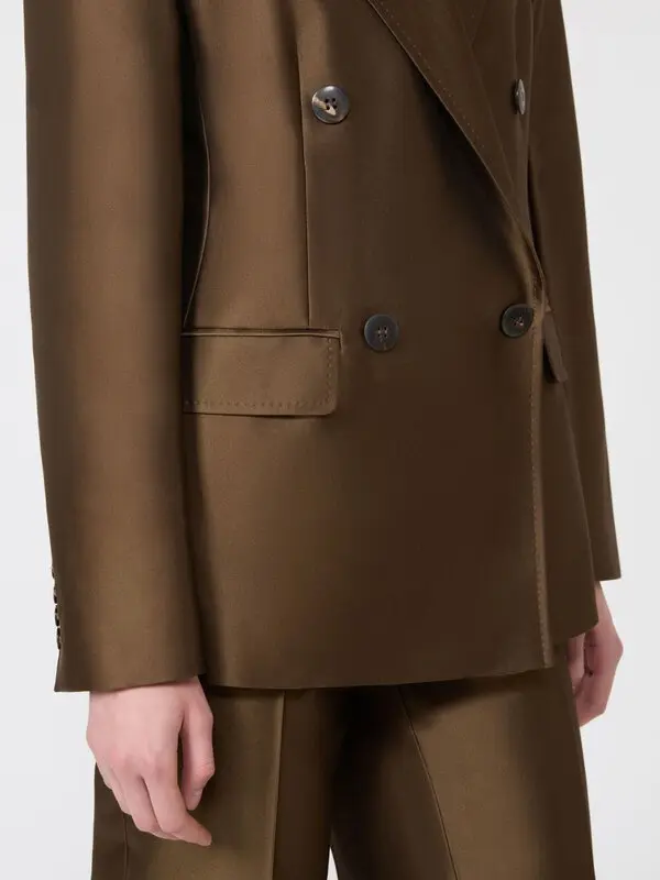 Max Mara Double-breasted Shantung Blazer