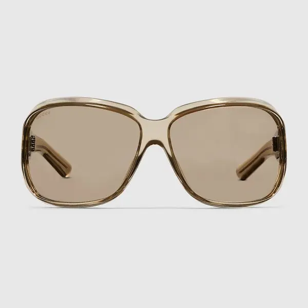 Gucci Square Frame Sunglasses - Beige