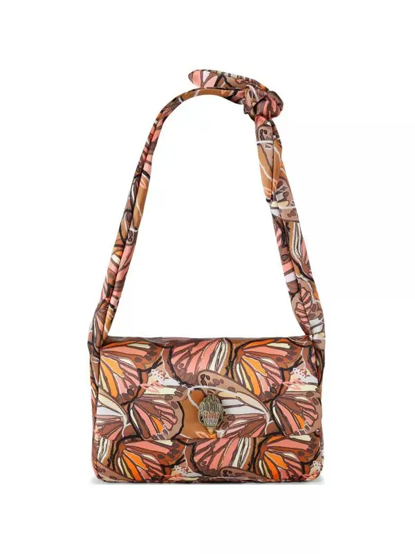 Kurt Geiger Kensington Knot Butterfly Printed Shoulder Bag - Brown