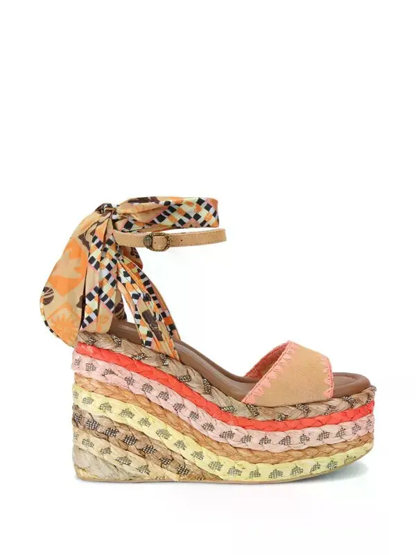 Kurt Geiger Chelsea Scarf Sandals - Neutrals