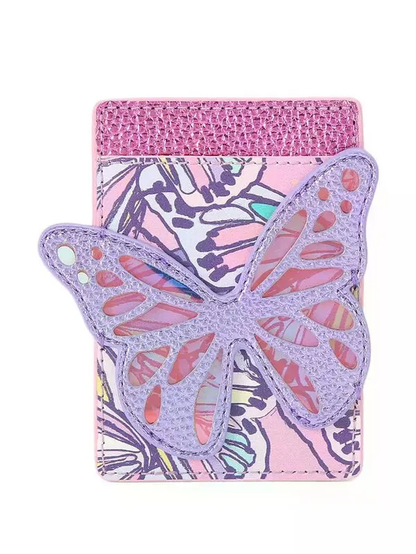 Kurt Geiger Butterfly-motif Printed Card Holder - Pink