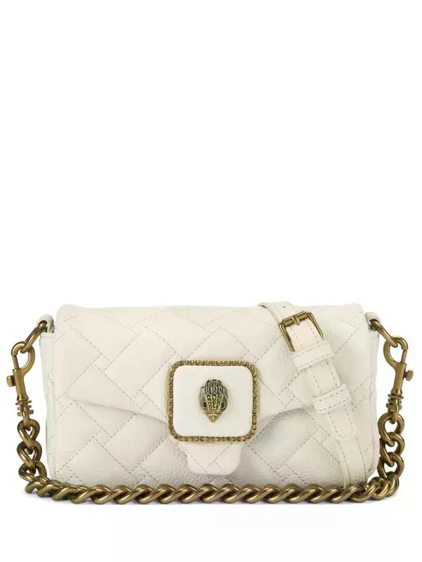 Kurt Geiger Mini Pimlico Quilted Eagle-head Shoulder Bag - White