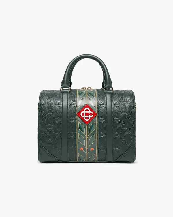Casablanca Green Mini Monogram Weekender Bag By - Multicolor