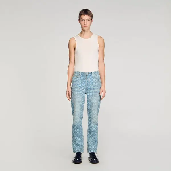 Sandro Regular-fit Square Cross Jeans