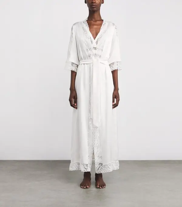Loretta Caponi Silk Elba Robe