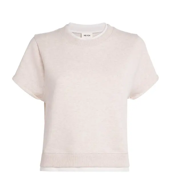 ME+EM Organic Cotton Double-layer T-shirt - Neutral
