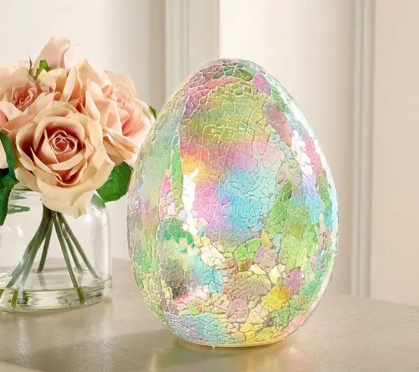 VALERIE PARR HILL 8' Illuminated Mosaic Egg Valerie - One-color