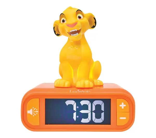 LEXIBOOK Simba Alarm Clock With Light & Sounds