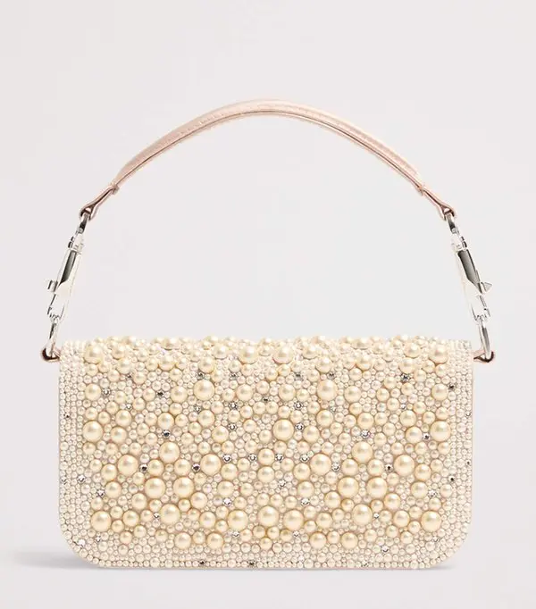 Valentino Garavani Small Locò Shoulder Bag - Ivory