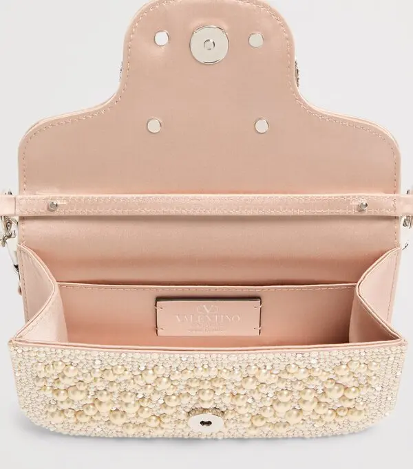 Valentino Garavani Small Locò Shoulder Bag - Ivory